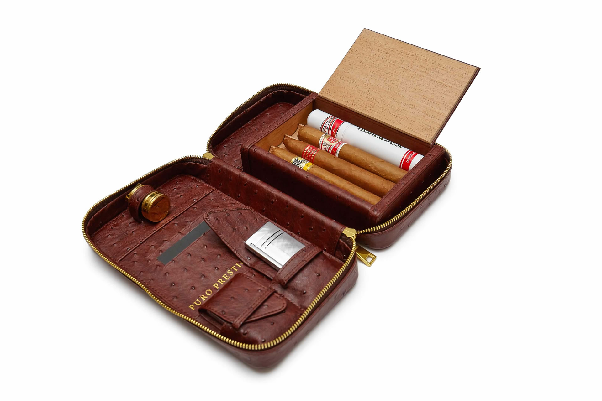 Puro Prestige | Leather Cigar Travel Case | Original Leather